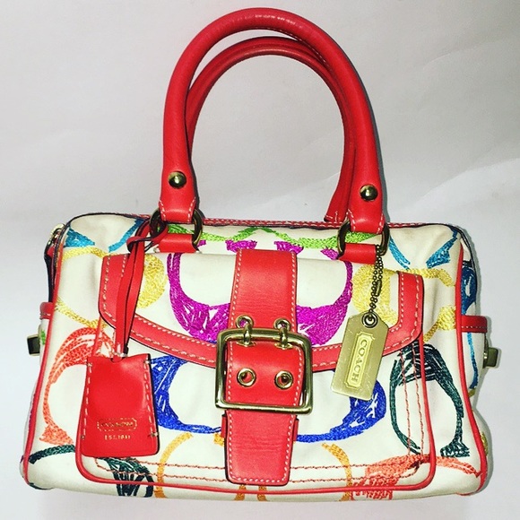 Coach | Bags | Coach Colorful Logo Mini | Poshmark